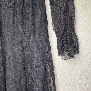 V Cristina | Tops | V Cristina Lace Tunicdress Black | Poshmark